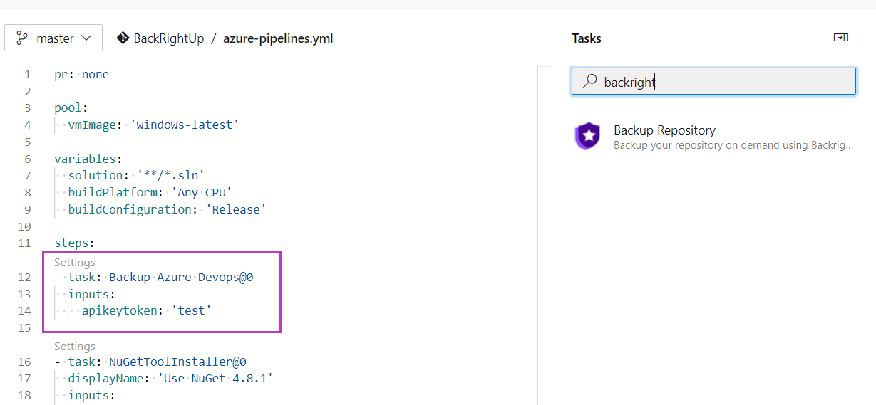 Backrightup Backup/Restore - Visual Studio Marketplace